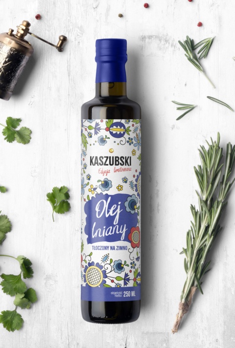 Olej lniany tłoczony na zimno 500 ml edycja limitowana > ACS sp z o.o.